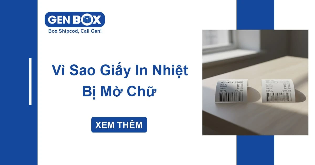 Vì Sao Giấy In Nhiệt Bị Mờ Chữ? Nguyên Nhân & Cách Khắc Phục | Genbox